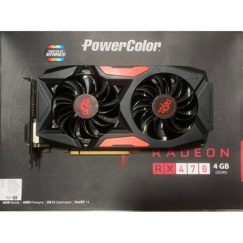 VGA การ์ดจอ RX 470 4g PowerColor Red devil | Shopee Thailand