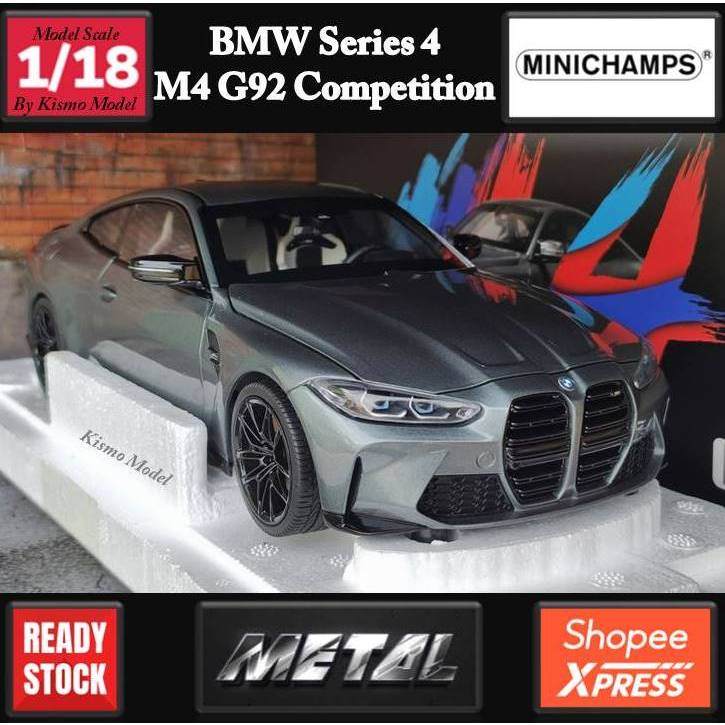 โมเดลรถBMWM4 model BMW Series4 M4 G92 118 Minichamps ขนาด สเกล scale 1: ...