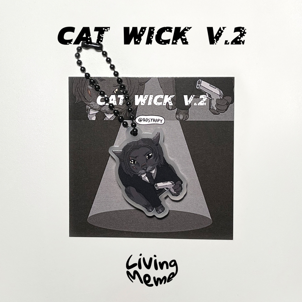 RosyAppy - พวงกุญแจอะคริลิค Cat Wick v.2 แมวจอห์น (Acrylic Keychain ...