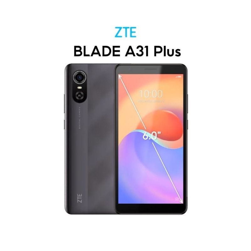 มือถือ ZTE Blade A31 Plus สีเทา | Shopee Thailand