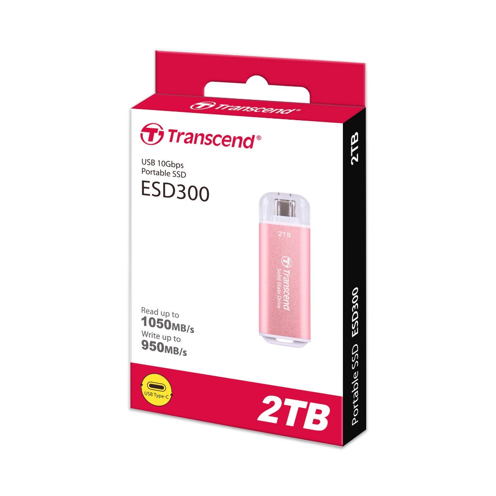 Transcend External SSD smallest 2TB : ESD300P : Type-C connectors : รับ ...