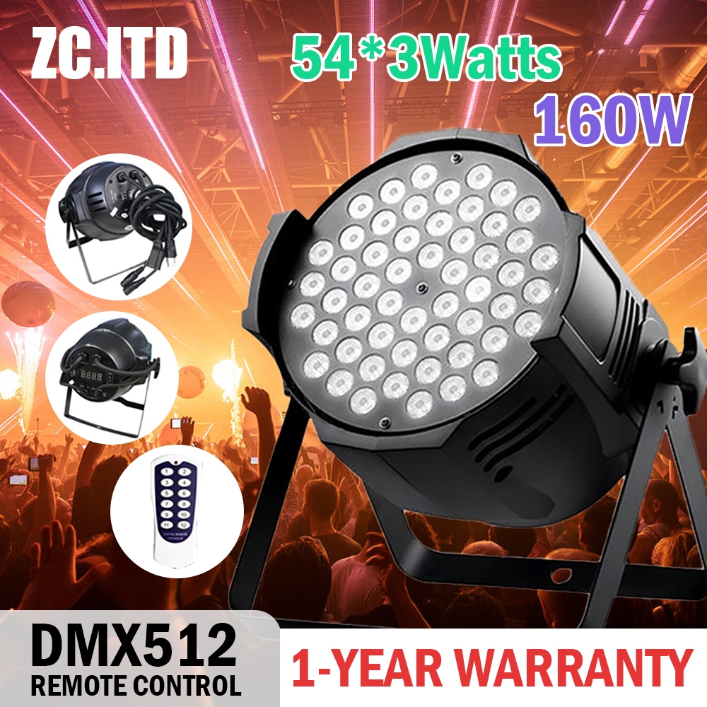 ไฟพาร์ 54LEDX3W 4in1 DMX512 โหมด ไฟพาร์ ไฟเธค ไฟดิสโก้ ไฟปาร์ตี้อุปกรณ์ ...