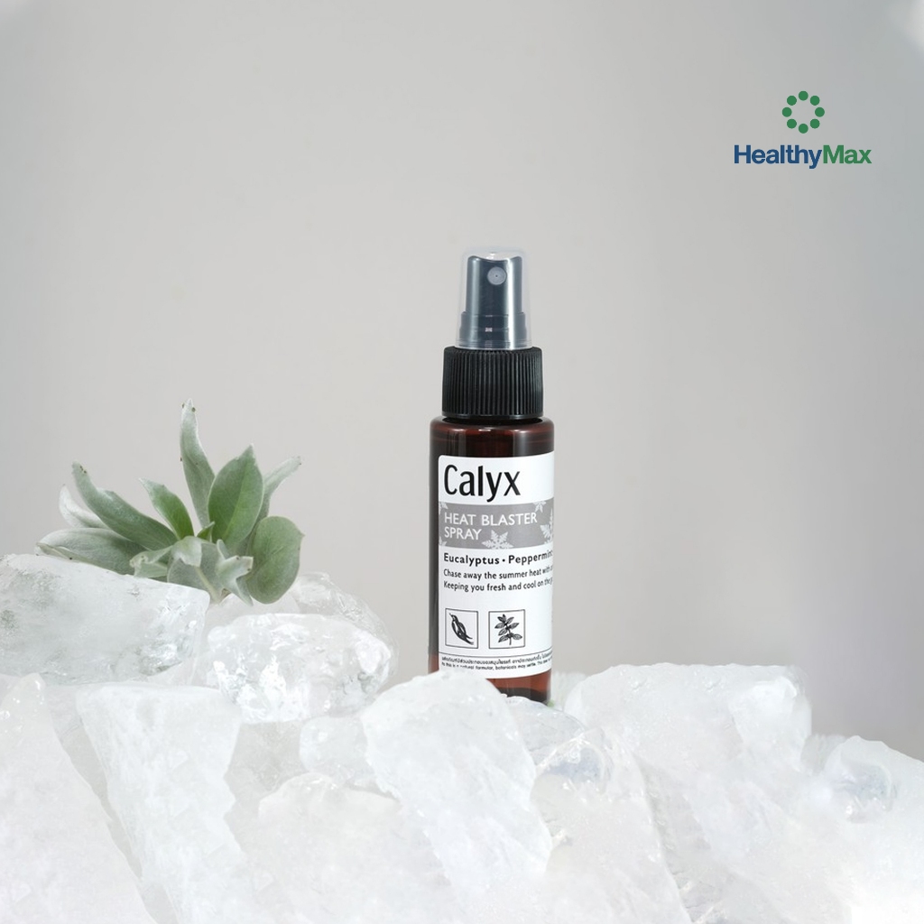 Calyx Heat blaster แคลิกซ์ สเปรย์ให้ความเย็น หอม สดชื่น สำหรับฉีดบนผิวกาย หรือเสื้อผ้าเพื่อให้ ...
