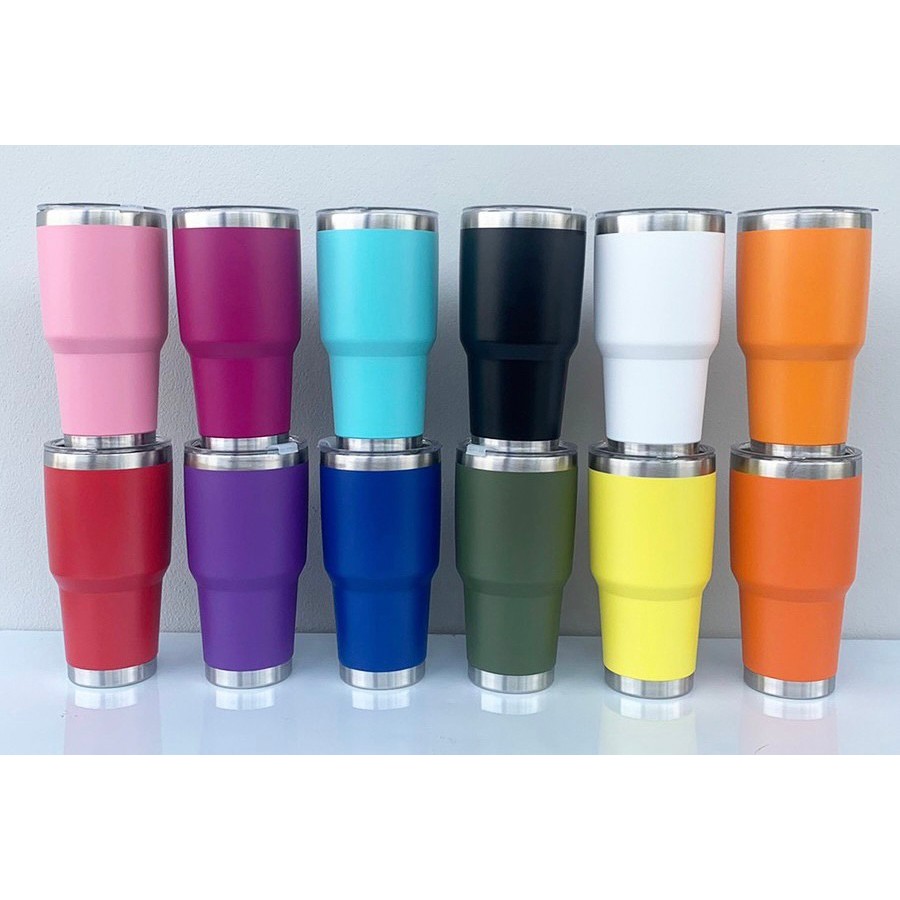 แก้วเยติ ขนาด 30 ออนซ์ 900ml. เก็บความเย็น ร้อน แก้วน้ำแสตนเลส สีพื้น แบบหนา งานดี เก็บน้ำแข็ง ...