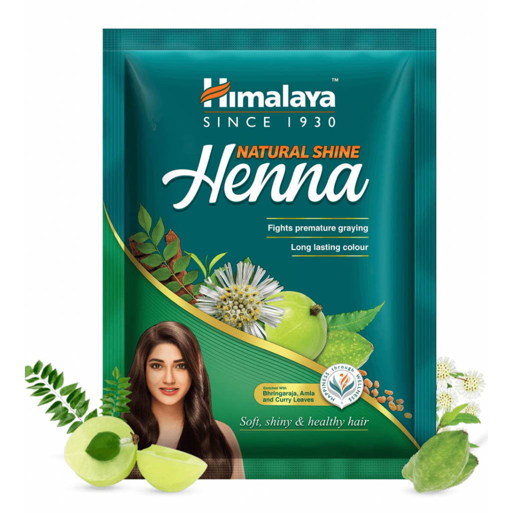 Himalaya Natural Shine Henna หิมาลายา เฮนน่าย้อมผมธรรมชาติ 120 g ...