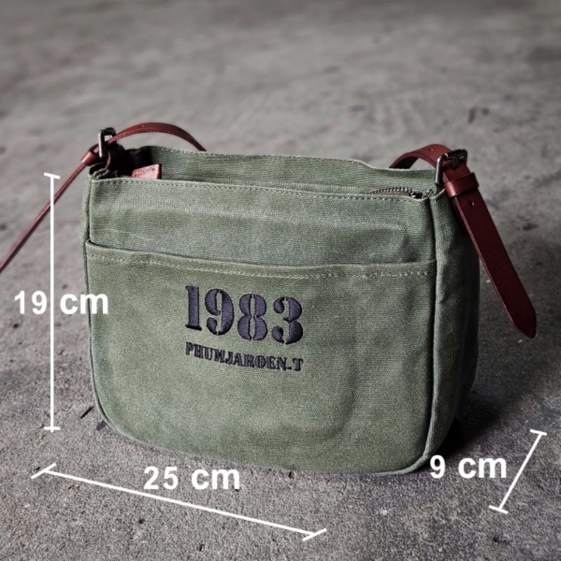 กระเป๋าสะพายข้างรุ่น MIDBOY(green) | Shopee Thailand