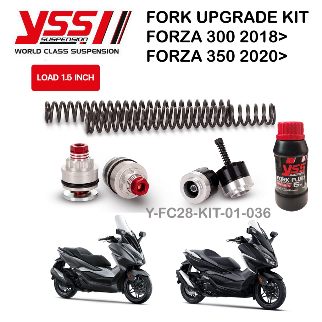 ชุดอัพเกรดโช้คหน้า (FORK UPGRADE KIT) สำหรับ HONDA FORZA 300 '18-20 ...