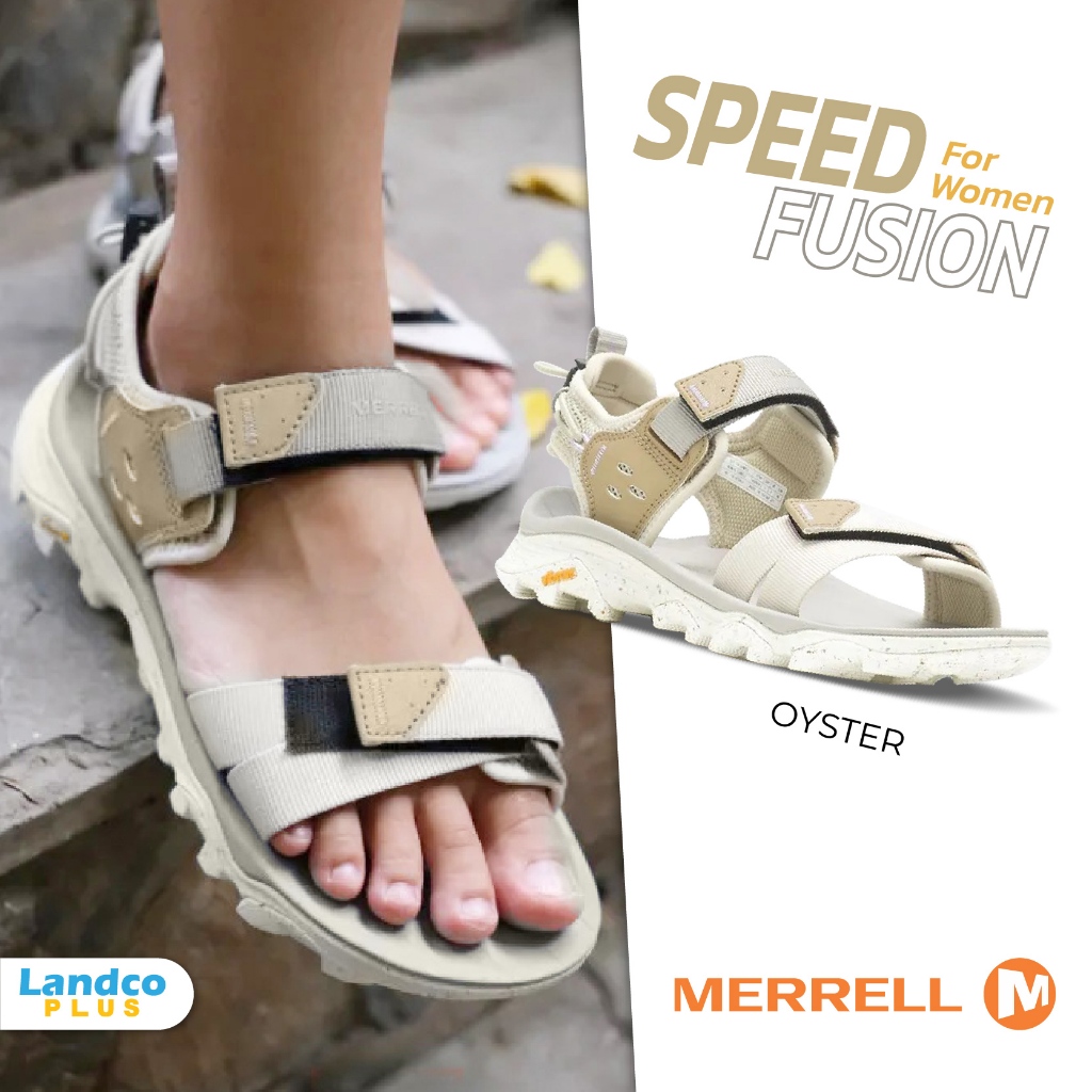 Merrell เมอเรล รองเท้าแตะ รองเท้ารัดส้น สำหรับผู้หญิง W Speed Fusion ...