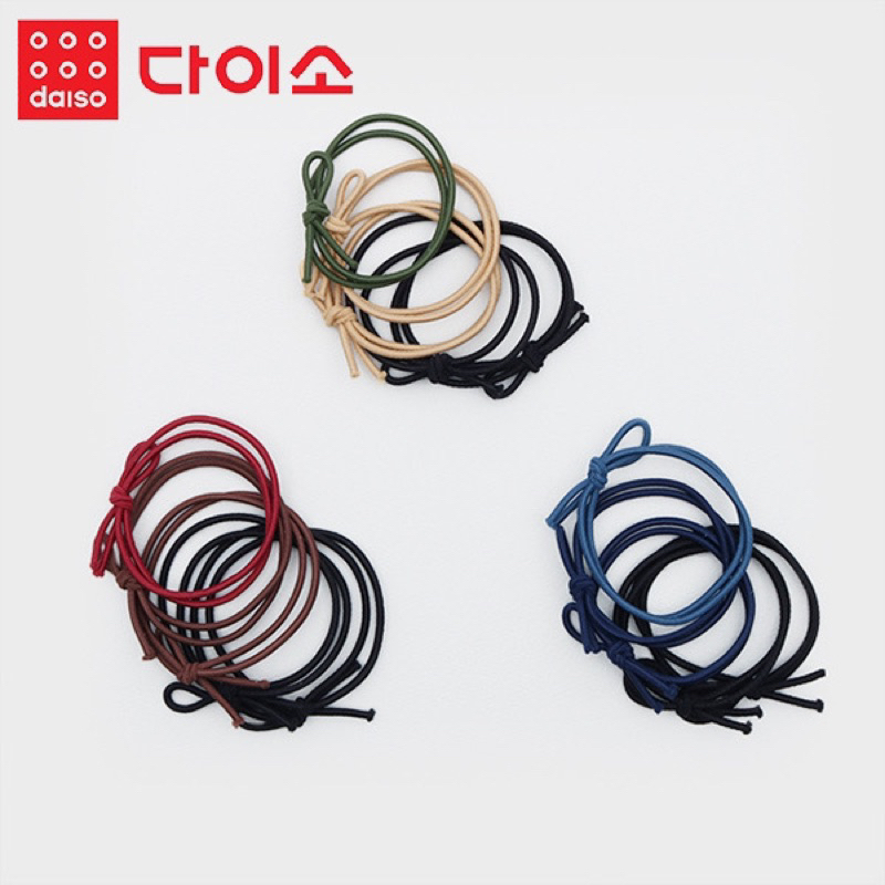 Daiso Hair Band Set เซ็ทยางมัดผม จาก Daiso เกาหลี | Shopee Thailand