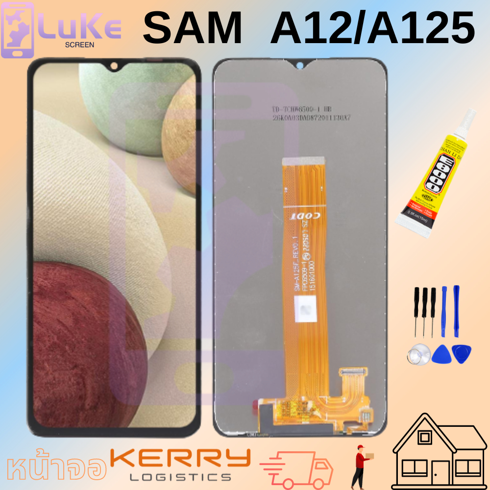 Luke หน้าจอ LCD For SAMSUNG m127 A12 SM-A12F SM-A12F/DSN (จอแสดงผลพร้อม ...