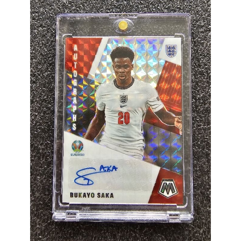 (ส่งฟรี) Panini Mosaic EURO 2020 Bukayo Saka Auto การ์ดสะสม ลายเซ็นแท้ | Shopee Thailand