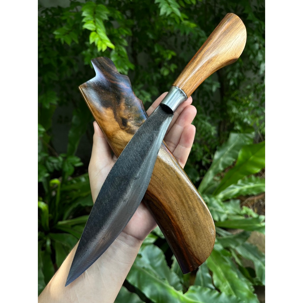 มีดเหน็บ อีเหน็บ (E-Nep) มีดอีเหน็บ มีดเดินป่า มีดแคมป์ มีดแล่ ใบ 7.7” Sup9 ตีร้อนชุบแข็ง คอ ...