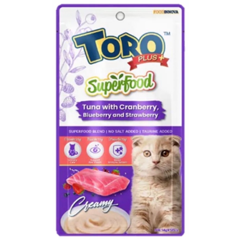 Toro Toro Plus SuperFood (โทโร โทโร่ พลัส สูตรซุปเปอร์ฟู้ด) ขนมแมวเลีย ...