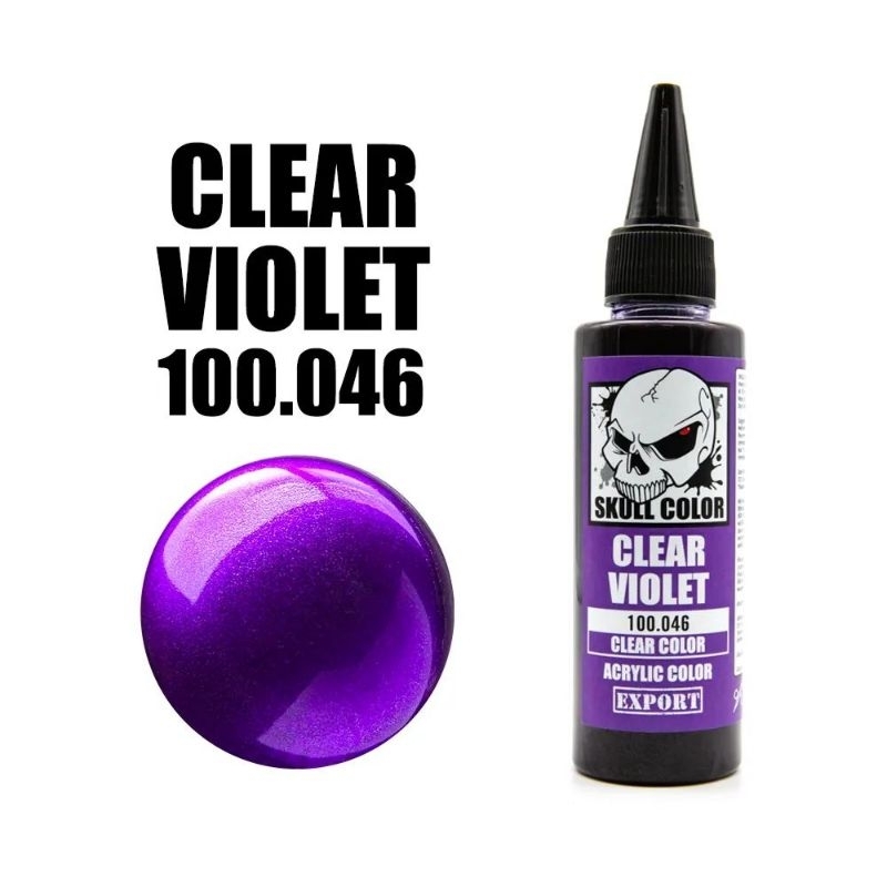 Skull Color 100.046 Clear VIOLET 60 ml [Clear Color] | Shopee Thailand
