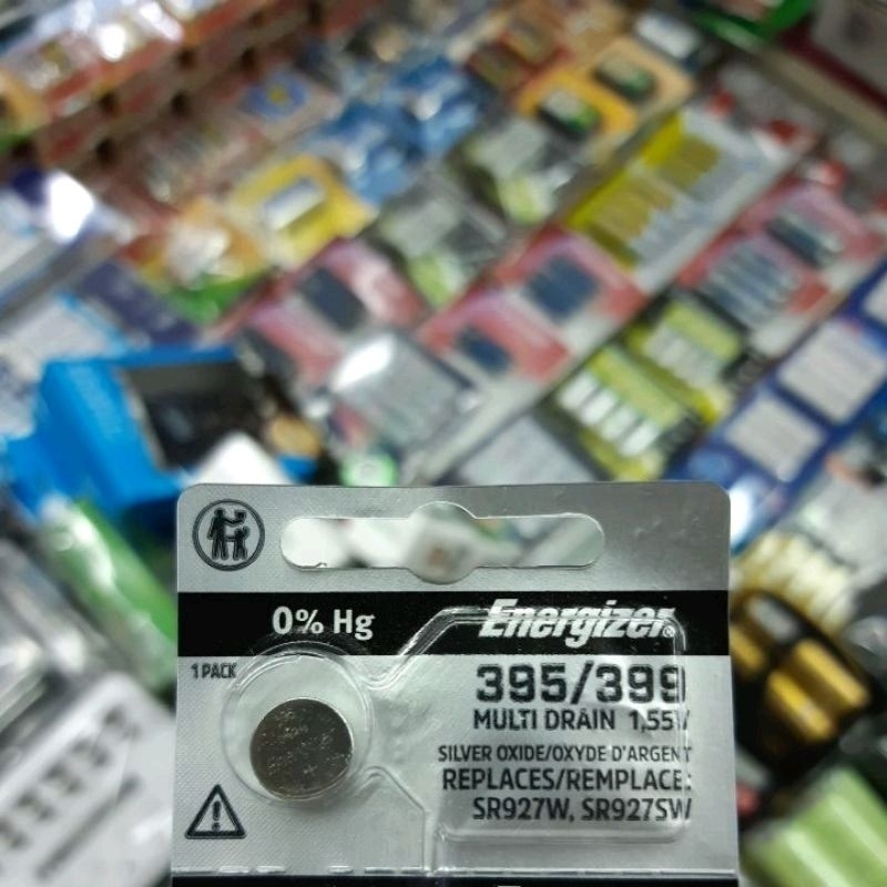 ถ่านกระดุม Energizer 395/399, 395, SR927SW 1.55V จำนวน 1ก้อน Silver ...