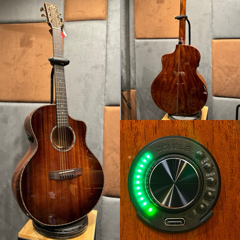 กีต้าร์โปร่ง Most M-03 all solid ไม้แท้ทั้งตัว ขนาด41นิ้ว มีอาร์มเรส ...