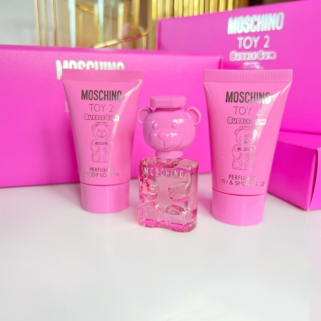 น้องหมีเซ็ท Moschino Toy 2 Bubble Gum mini Gift Set | Shopee Thailand