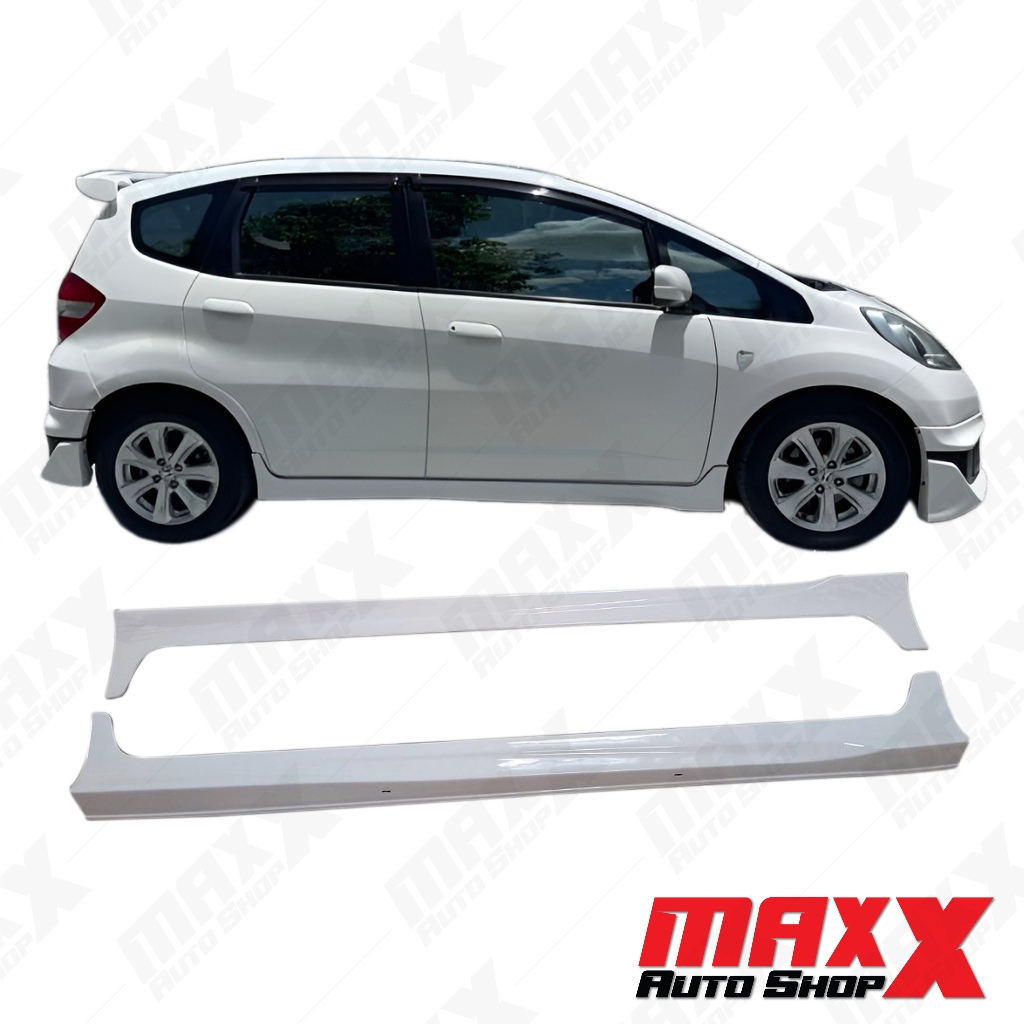 สเกิร์ต-ข้าง ซ้าย+ขวา 2 ชิ้น HONDA JAZZ 2011 ทรง MODULO สีขาว รหัสสี NH ...