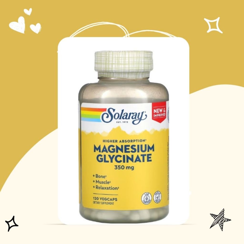 [พร้อมส่ง!] Solaray, High Absorption Magnesium Glycinate แมกนีเซียมไกล ...