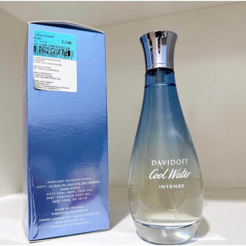 DAVIDOFF Cool Water Intense EDP 100ML (Box) น้ำหอมแท้ 100 | Shopee Thailand