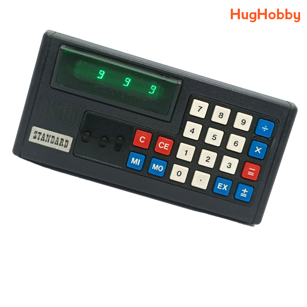 [Junk Item] Vintage 70s Standard Electronic Calculator Green LED Light ...