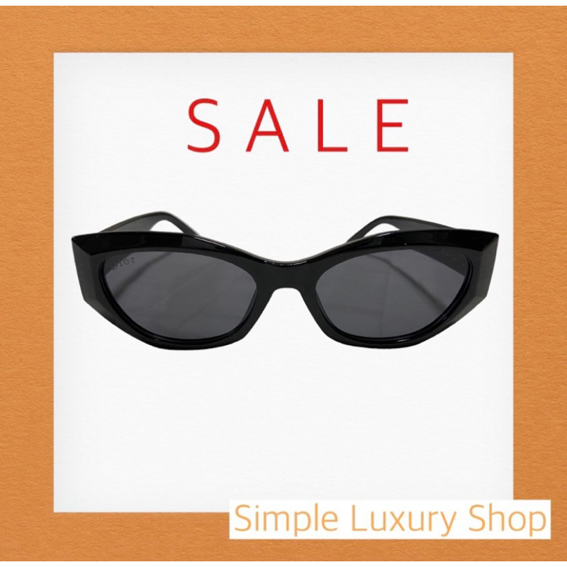 (new) SG D011 - แว่นกันแดดสีดำ ทรง cateyes | Shopee Thailand