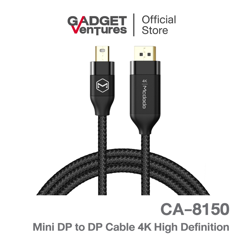 Mcdodo สายเชื่อมต่อ Mini DP to DP Cable 4K High Definition 2m รุ่น CA ...