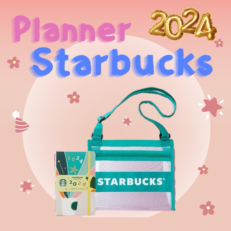 Planner Starbucks 2024 (2567) & กระเป๋า พร้อมคูปองในเล่ม | Shopee Thailand