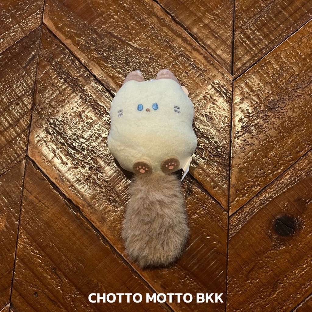 Long tail pukyu! keyring พวงกุญแจตุ๊กตา หางยาว หมาแมว บีบดัง ปั๊ป ...