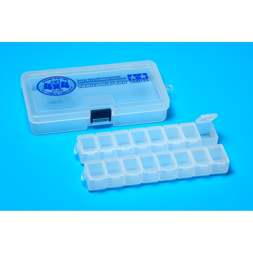 TAMIYA 15460 MINI 4WD PARTS STORAGE BOX SET (8-Compartment Case x2 ...