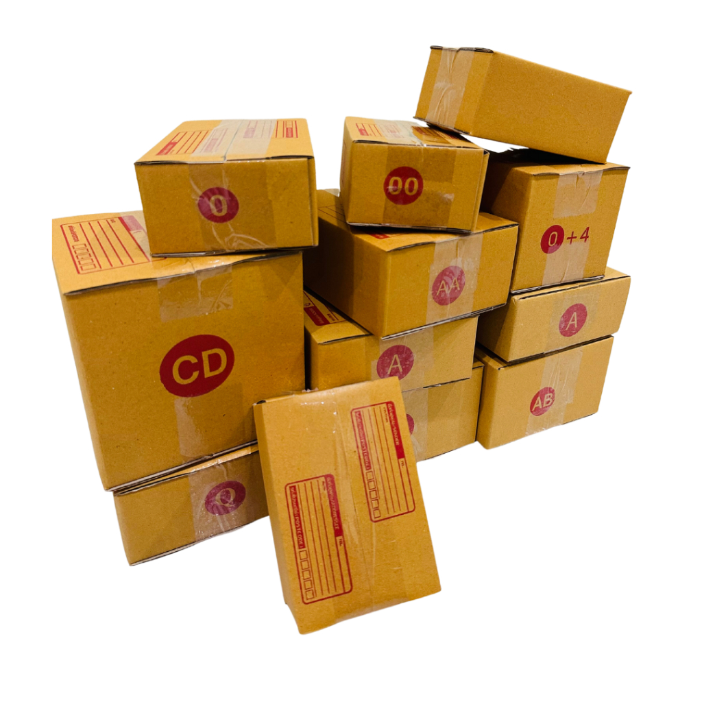 กล่องไปรษณีย์ ครบทุกขนาด 0 00 0+4 A AA AB 2A B C D E 2C CD C+8 B+7 T3 ...
