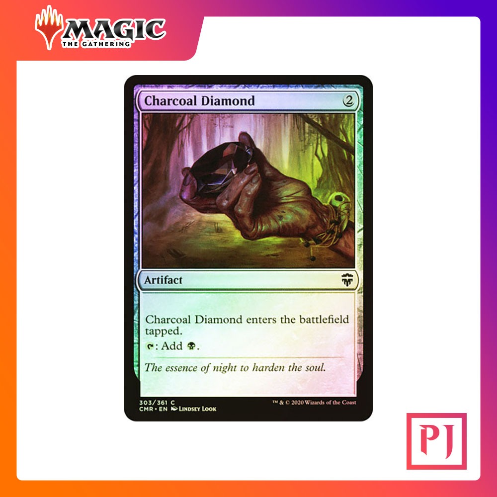 [MTG] Charcoal Diamond [CMR] [ARTIFACT] [COMMON] [FOIL] [ENG] (การ์ดเม ...