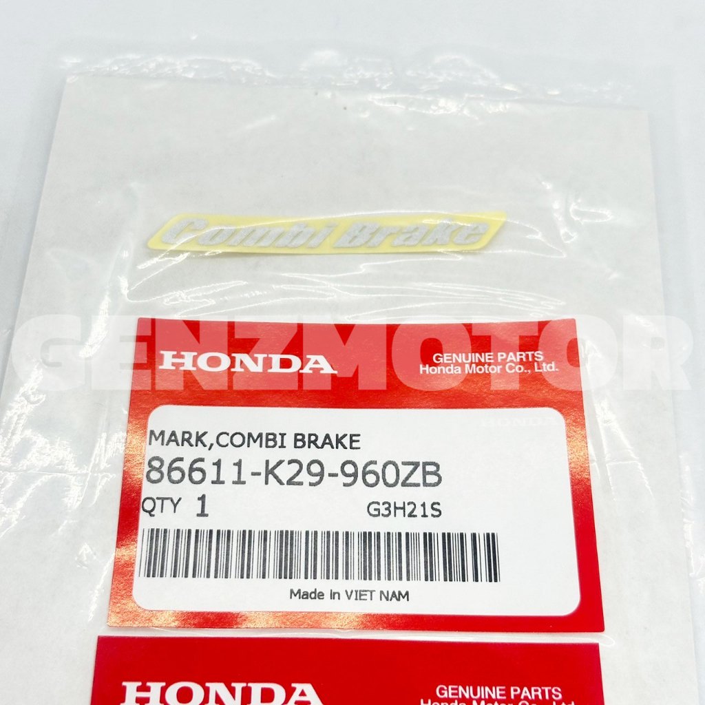 สติ๊กเกอร์ เครื่องหมาย COMBI BRAKE HONDA คอมบายเบรค LEAD125 แท้ศูนย์ ...