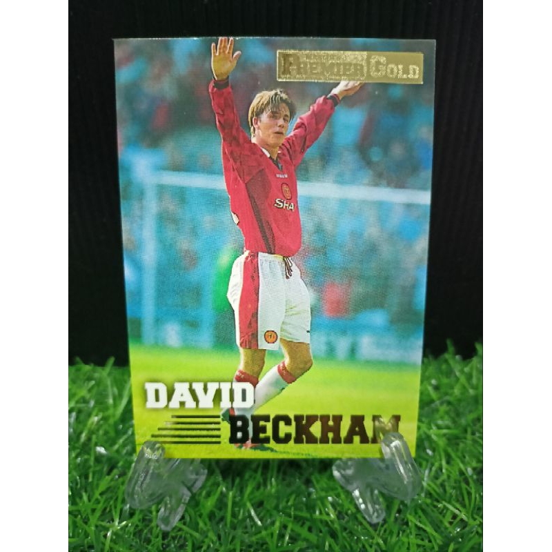 David Beckham 1996 Merlin Premier Gold Manchester United Rookie Card RC ...