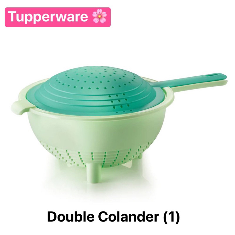 กระชอนล้างผักผลไม้ Tupperware รุ่น Double Colander | Shopee Thailand