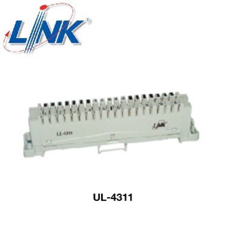 LINK UL-4311 TELEPHONE CONNECTION MODULE 10 Pair / LINK UL-8201 Back ...