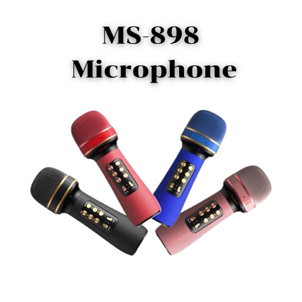 ไมค์บลูทูธWS-898 Wireless Microphone ไมค์ร้องเพลง ไมค์โครโฟน ลำโพงในตัว ไมค์คาราโอเกะ (คละสี ...