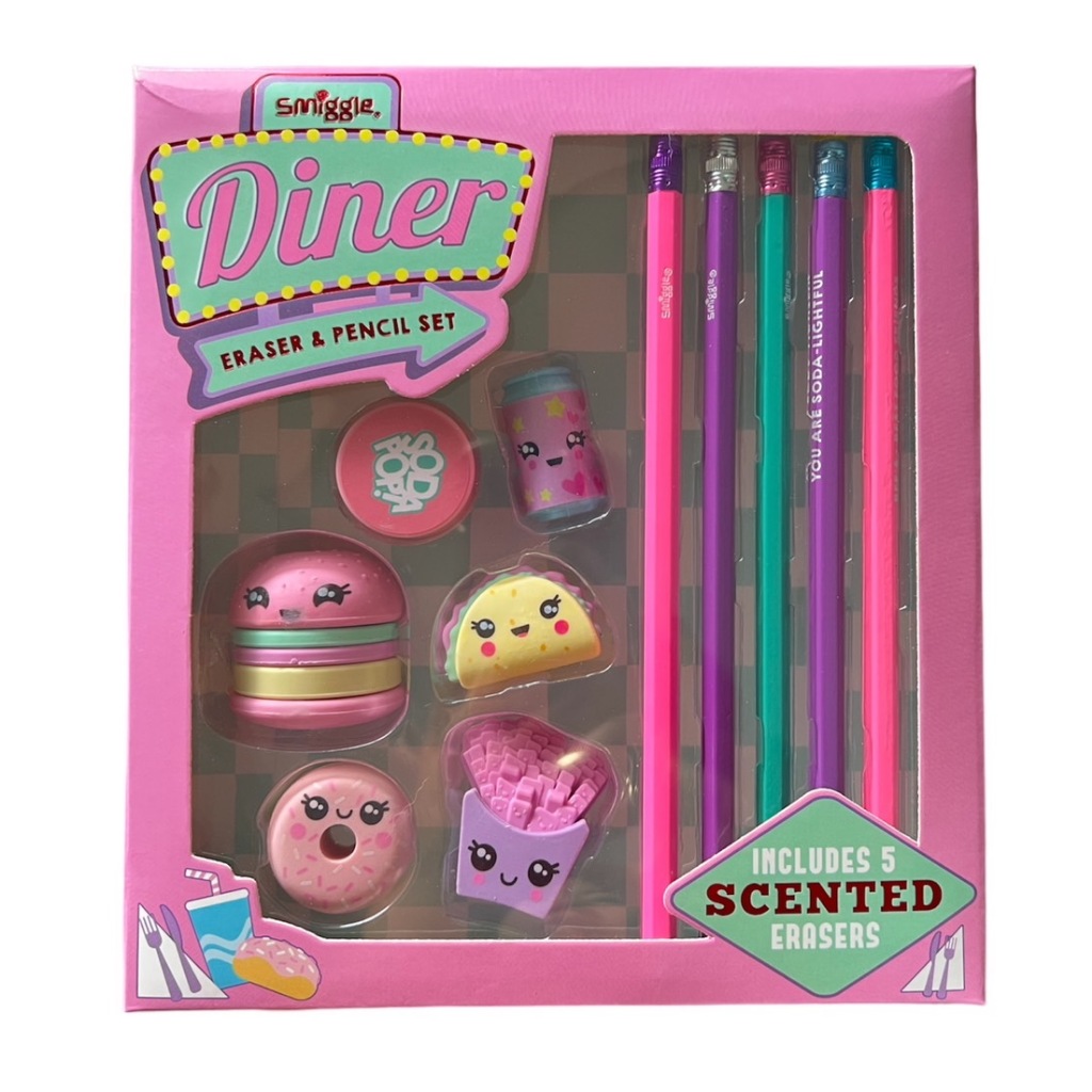 Smiggle Stationery Gift Pack เซทเครื่องเขียน ลาย เซ็ทดินสอ-เบอร์เกอร ...