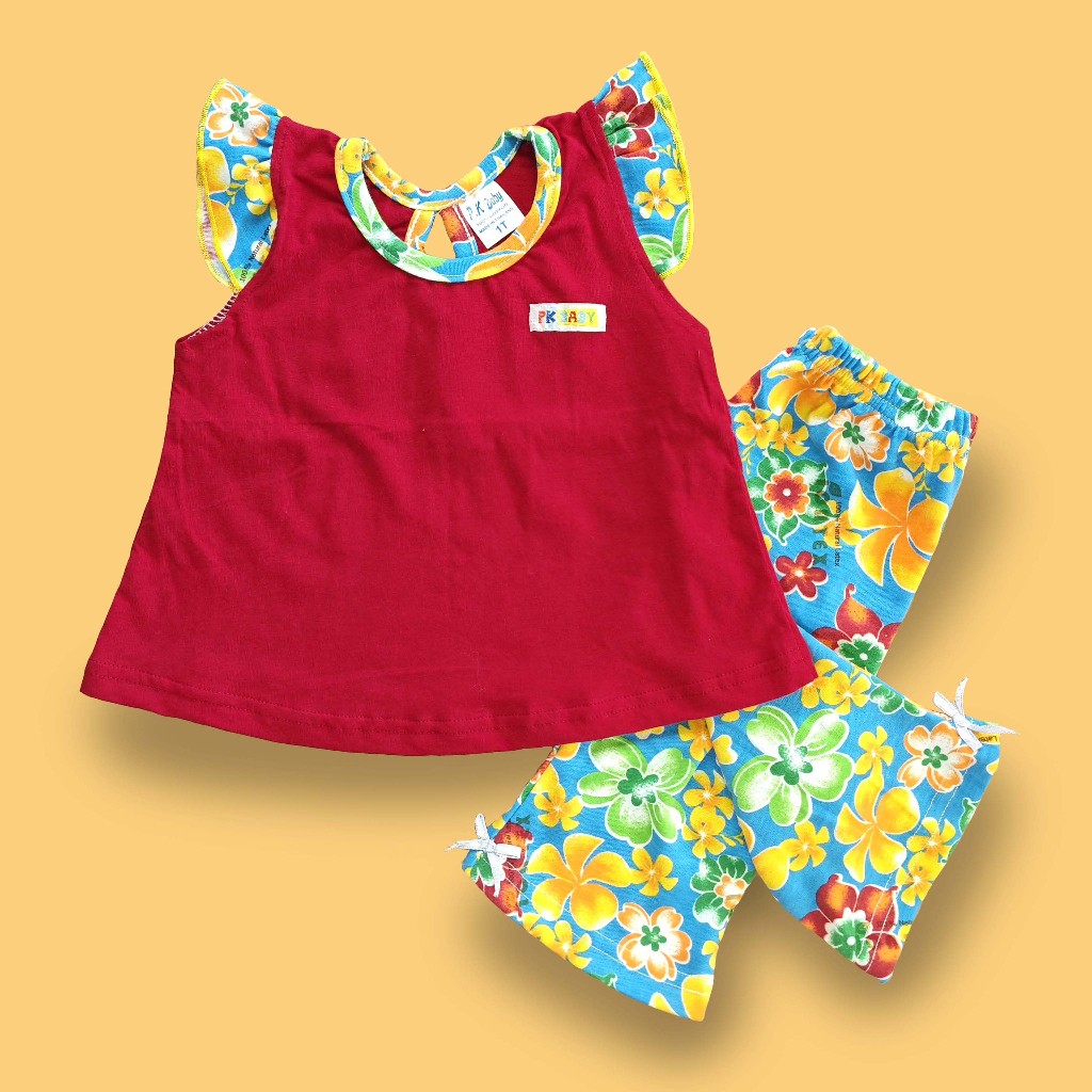 ชุดเด็กผู้หญิง มี2ไซส์ ไซส์ 1T (6 เดือน-1ปี /4-10Kg.) 2T(1-2ปี/9-13 Kg.) | Shopee Thailand