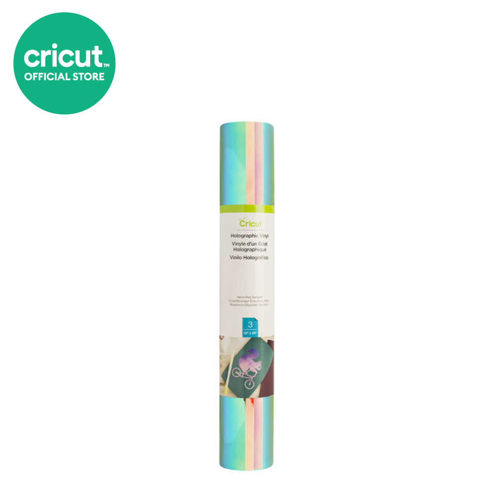 Cricut Holographic Vinyl Removable Sampler Neon Riot ขนาด 12x24 นิ้ว ...
