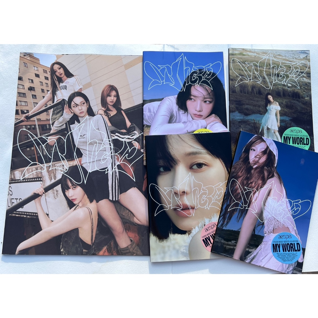 [พร้อมส่ง] อัลบั้ม aespa The 3rd Mini Album〖MY WORLD〗Tabloid, Intro VER. ไม่แกะ / แกะแล้ว /เปล่า ...