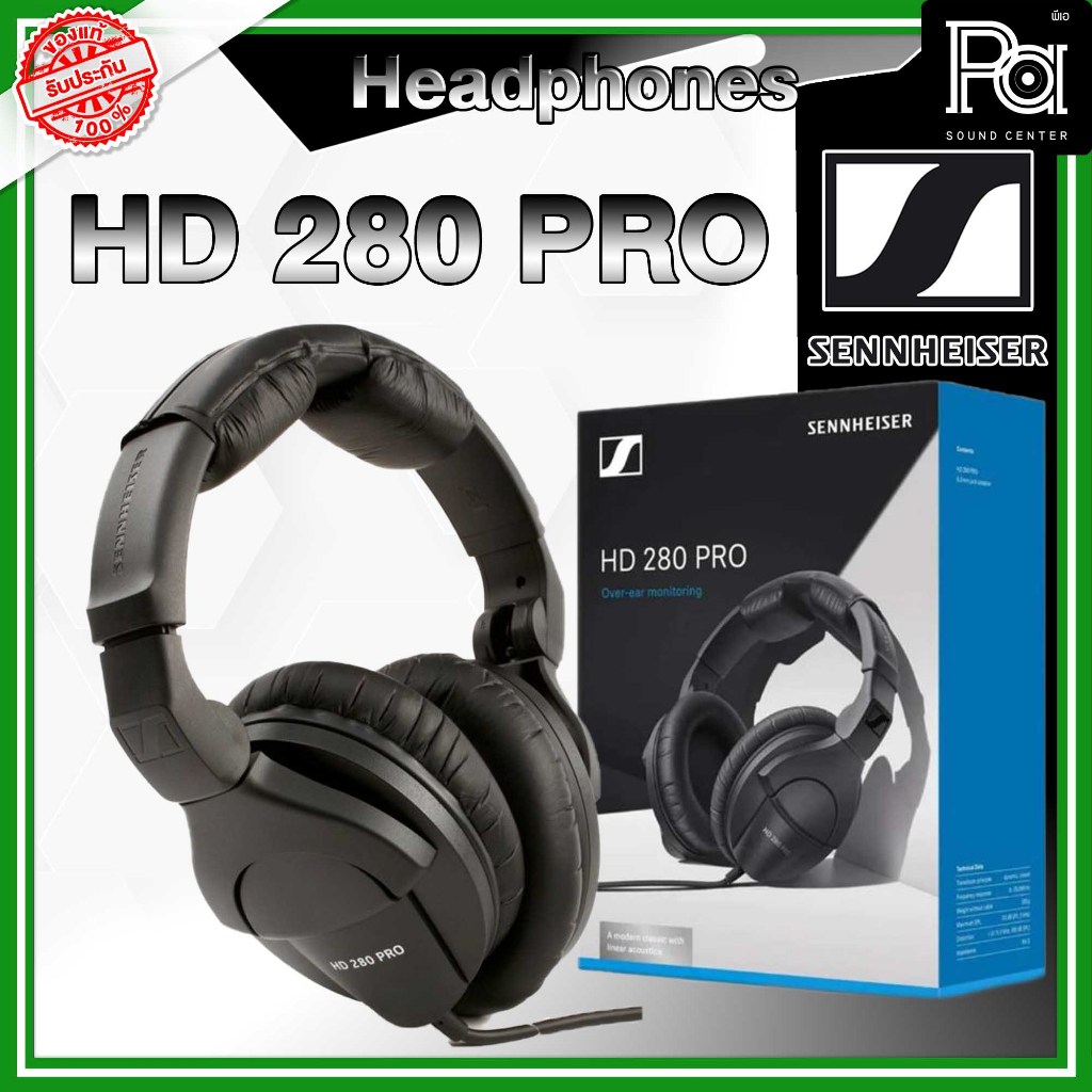 SENNHEISER HD 280 PRO หูฟังคุณภาพดี สำหรับมืออาชีพ ทั้งใน Studio และ ...
