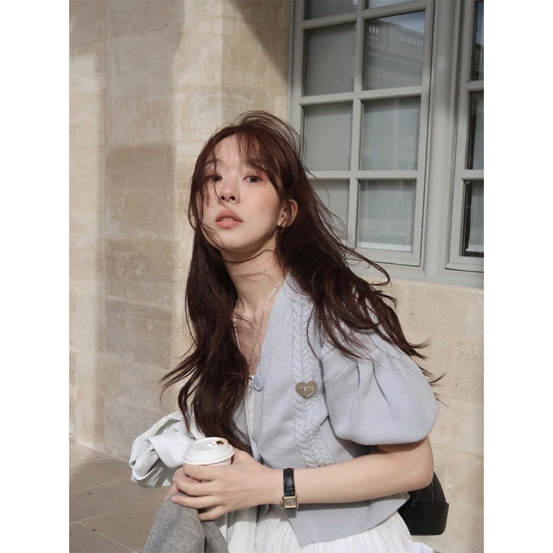 พร้อมส่ง เสื้อคาดิแกนเกาหลี Fletta Korea (ไม่มีเข็มกลัด) koreamoods | Shopee Thailand