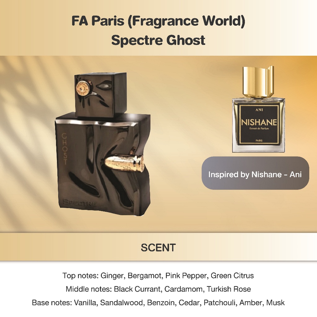 Spectre Ghost - FA Paris (Fragrance World) โคลน Nishane Ani น้ำหอม ...
