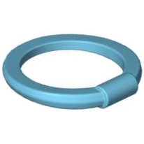 [938] ชิ้นส่วนเลโก้ Lego Part Minifigure, Weapon Hoop Blade / Chakram ...