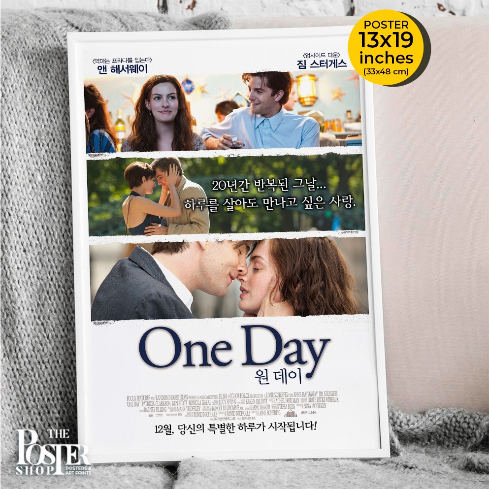 One day Poster วันเดียว วันนั้น วันของเรา Anne Hathaway, Jim Sturgess | Shopee Thailand