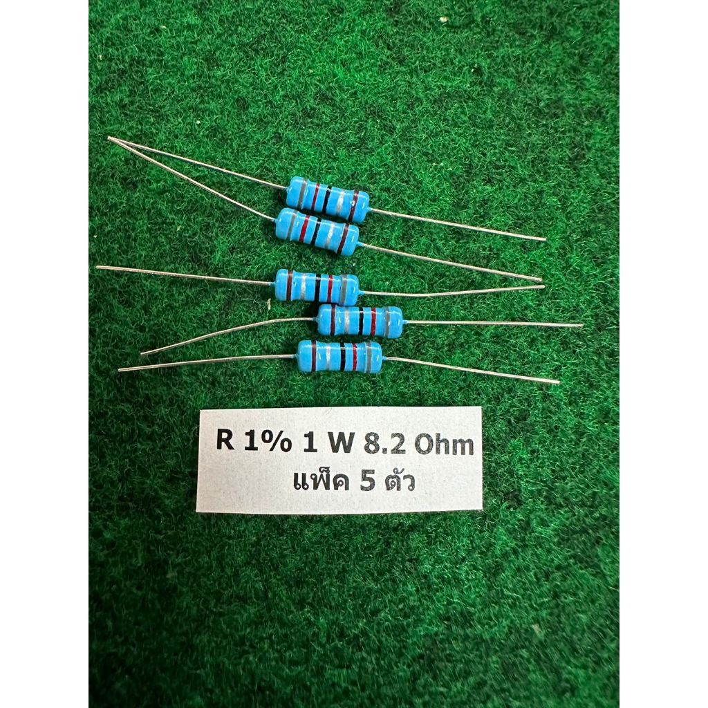 R 1% 1W R 100K Ohm , R 10K Ohm , R 8.2 Ohm , R 9.1 Ohm แพ็ค 5 ตัว ...