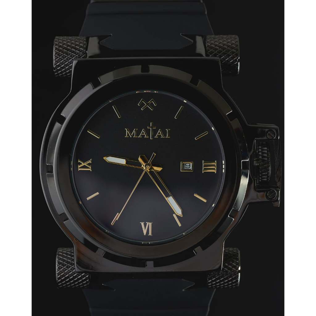 MATAI WATCHES BLACK BLACK SAMOAN WATCH POLYNESIA WATCH HAWAII WATCH ...