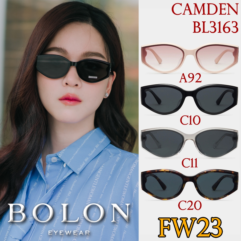 FW23 BOLON แว่นกันแดด รุ่น Camden BL3163 A92 C10 C11 C20 เลนส์ Nylon [Acetate] แว่นของญาญ่า แว่น ...
