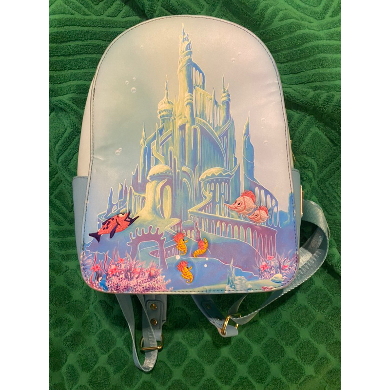 *Used* Loungefly the little mermaid ariel backpack castle | Shopee Thailand